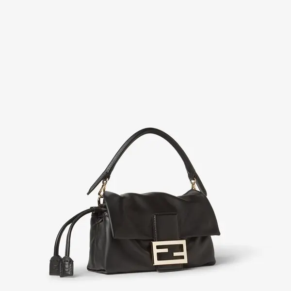 Fendi Baguette® Soft Mini Bag In Black Nappa Leather